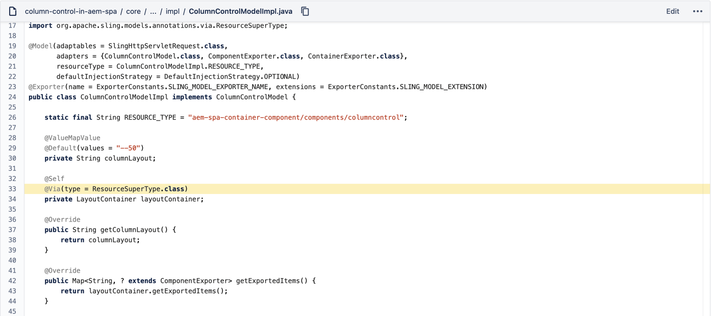 Implementing a Container Component (Column Control) in AEM SPA - React