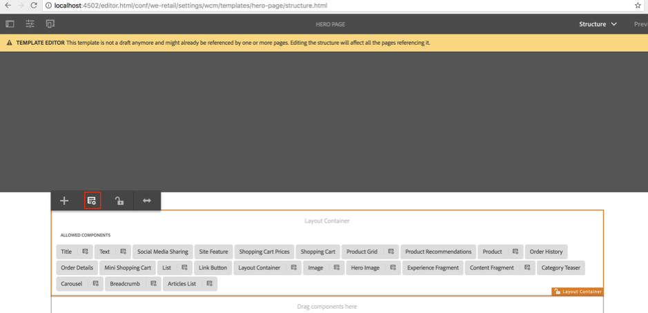 Creating Editable Templates in AEM 6.2, 6.3 and 6.4