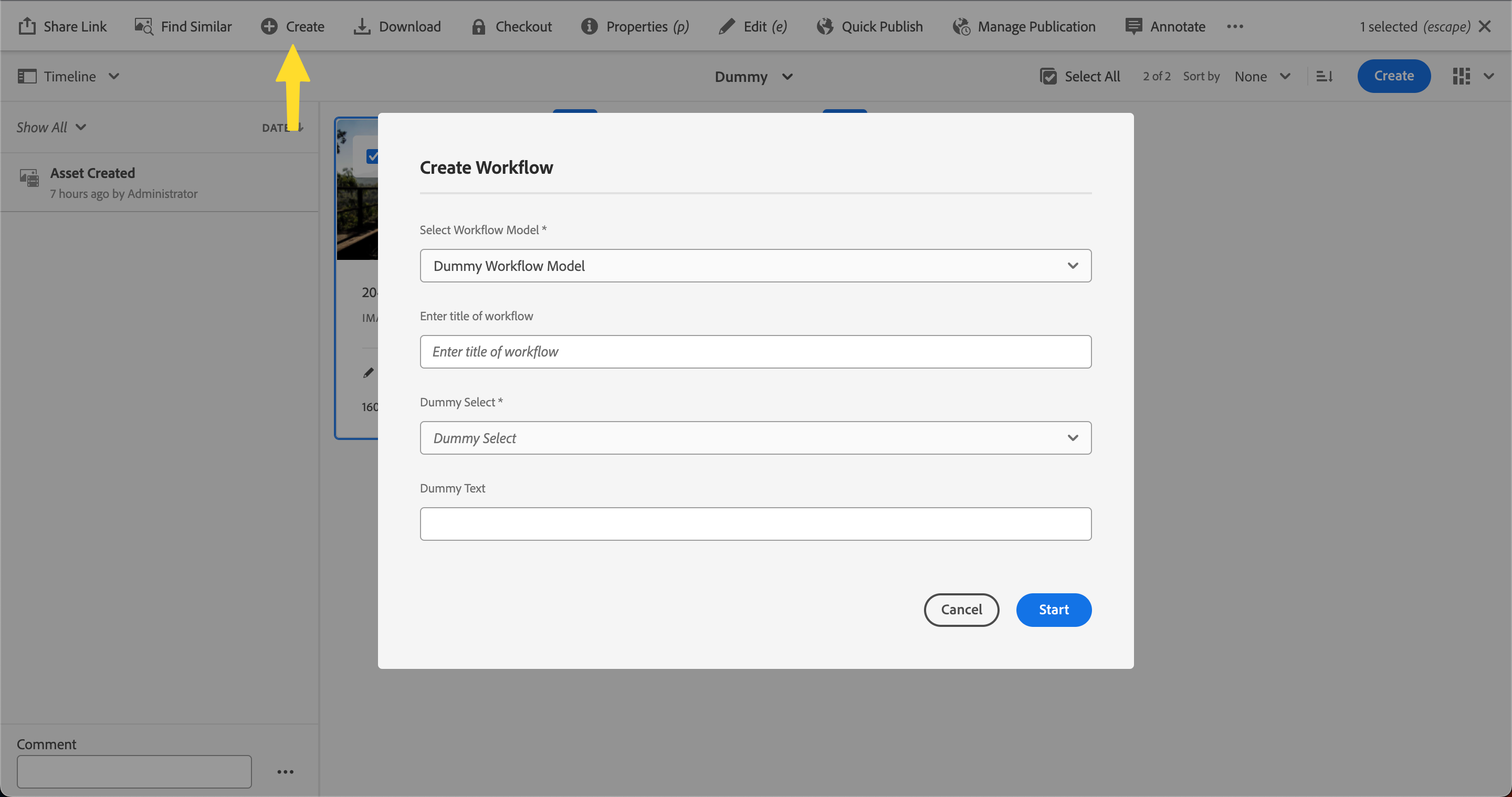 Asset Workflow customisation in AEM as a Cloud Service