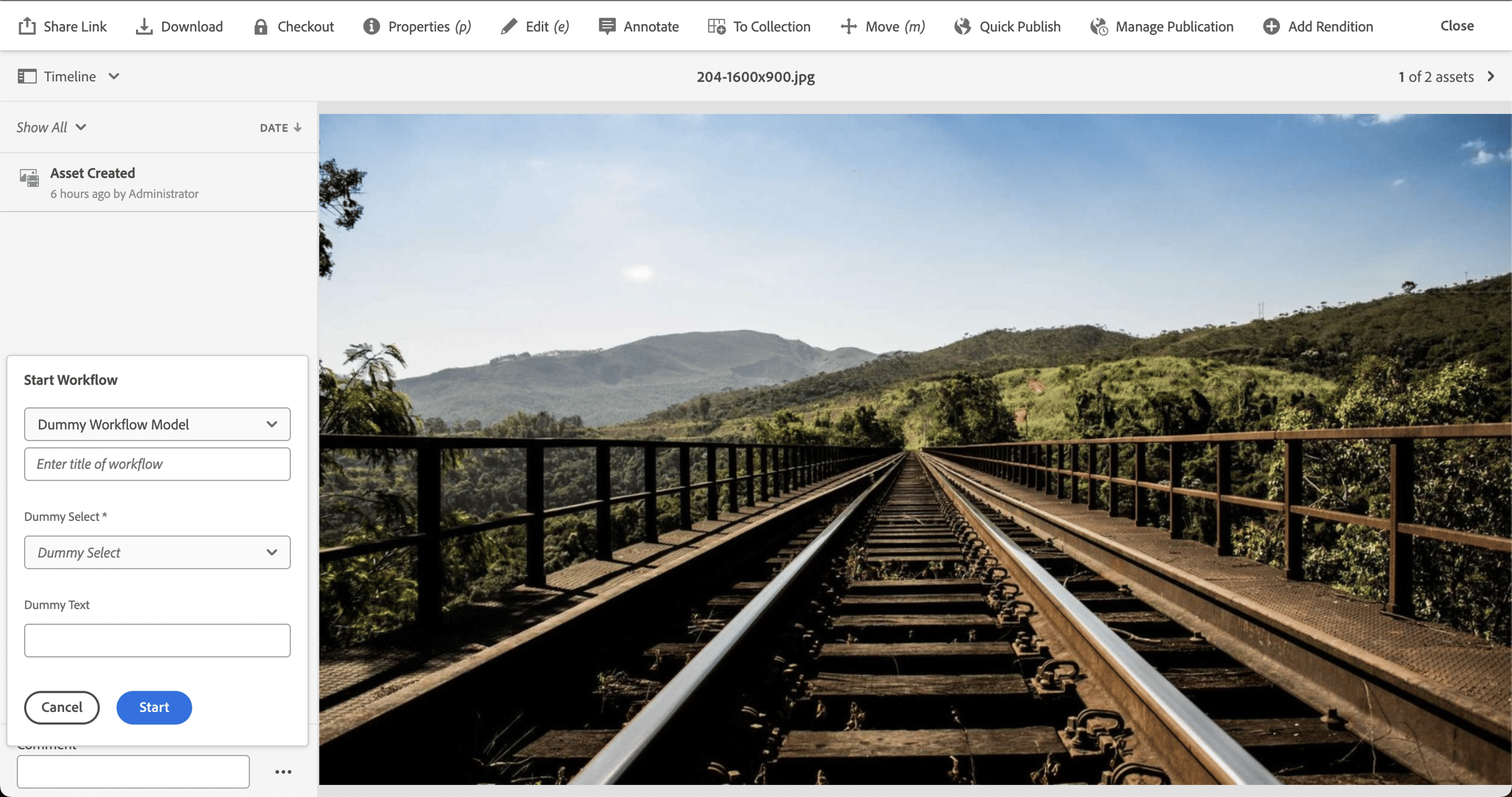 Asset Workflow customisation in AEM as a Cloud Service